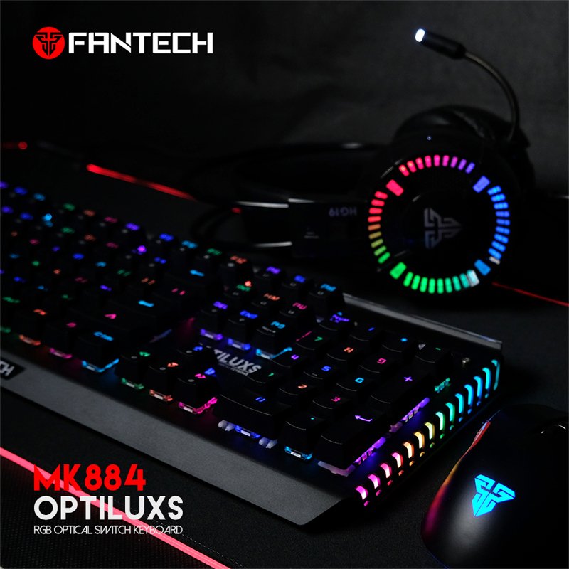 FANTECH MK 884 OPTILUXS RGB OPTICAL SWITCH KEYBOARD | اشتري الآن بأفضل ...