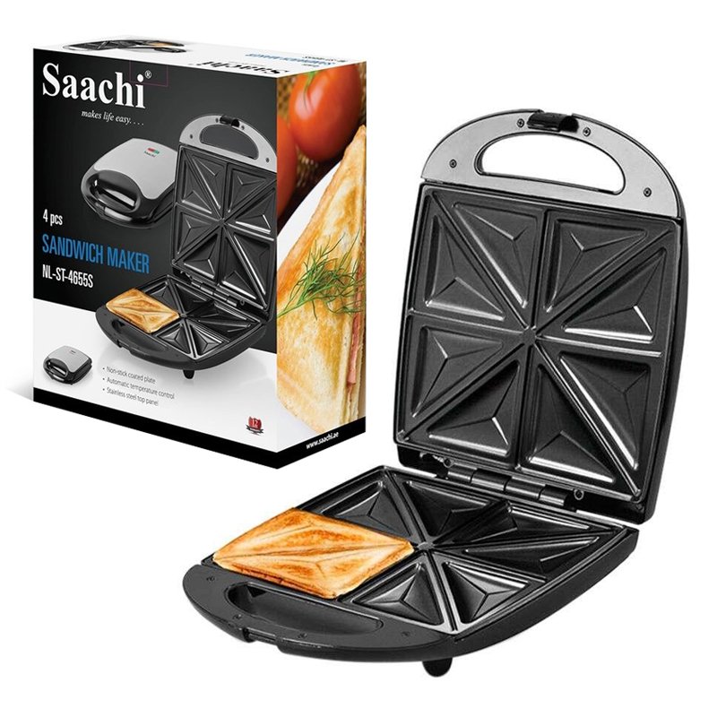 Saachi 4-Slice Sandwich Maker NL-ST-4655 | Saachi 4-Slice Sandwich ...