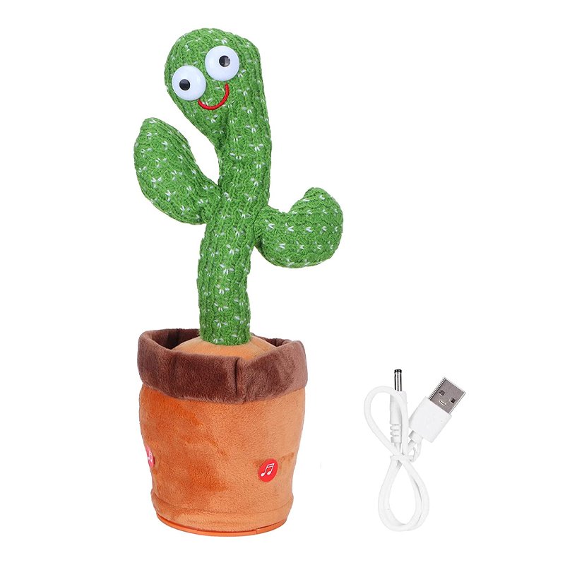 Dancing Talking Cactus Toy - Rechargeable Cable | Dancing Talking ...