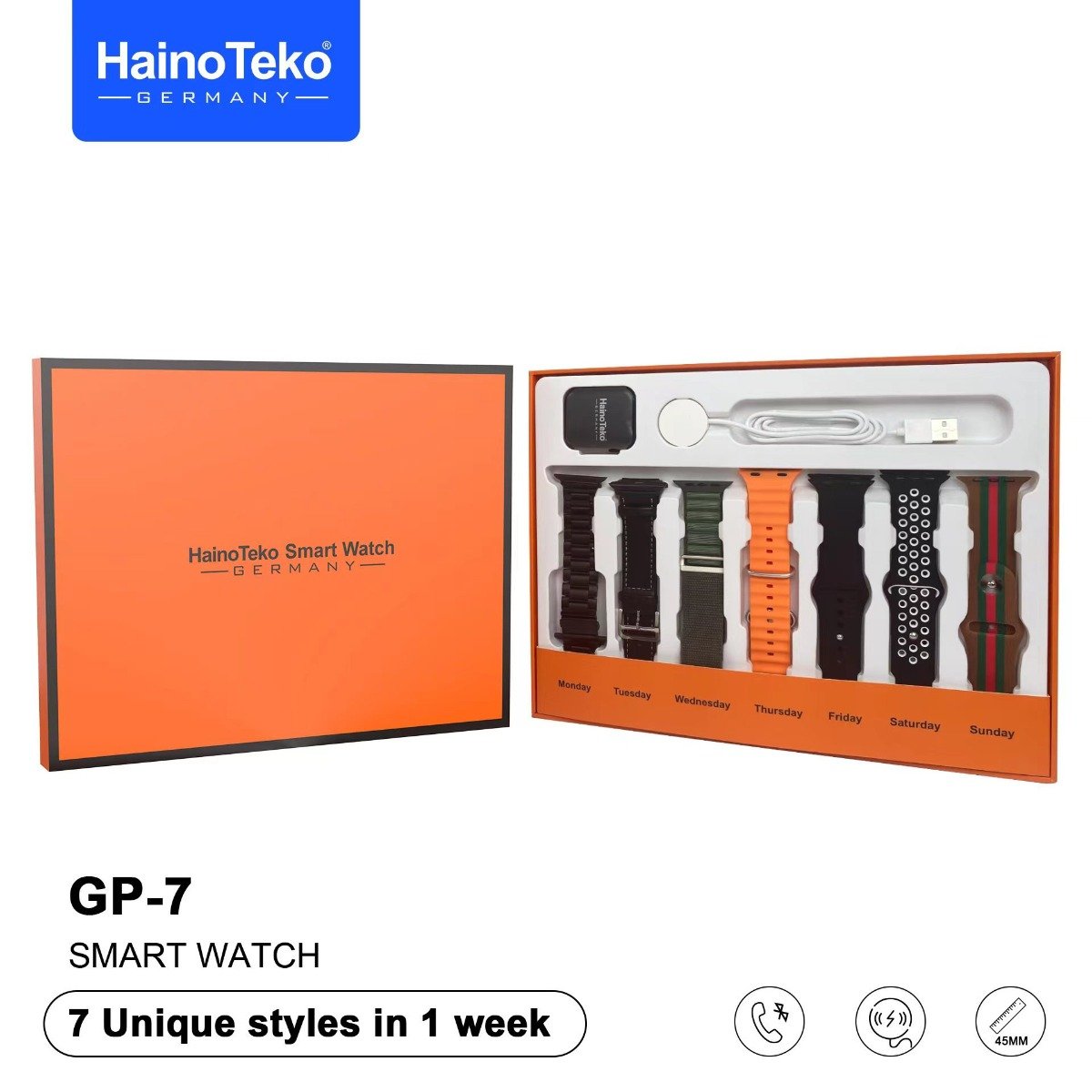 HAINO TEKO GP 7 Smart Watch 7 Unique Styles in 1 | HAINO TEKO GP 7 ...