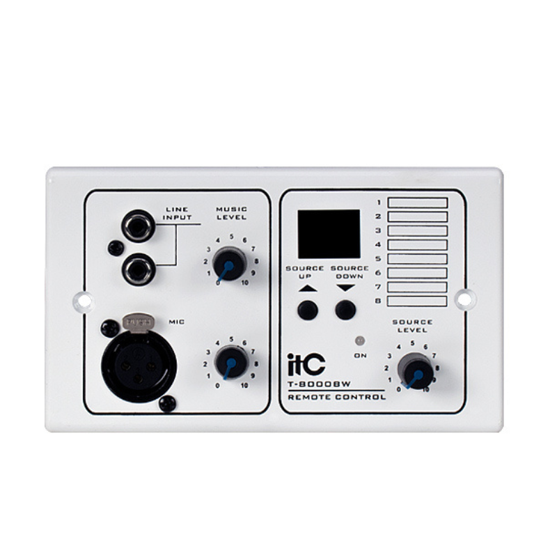 "ITC T-8000B Remote Control with Audio Input Module, ABS, white | "ITC ...